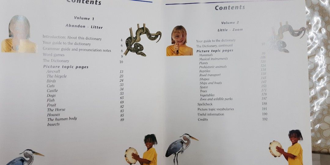 The Grolier Childrrn Dictionary V1&V2 /Science Library, Hobbies & Toys ...