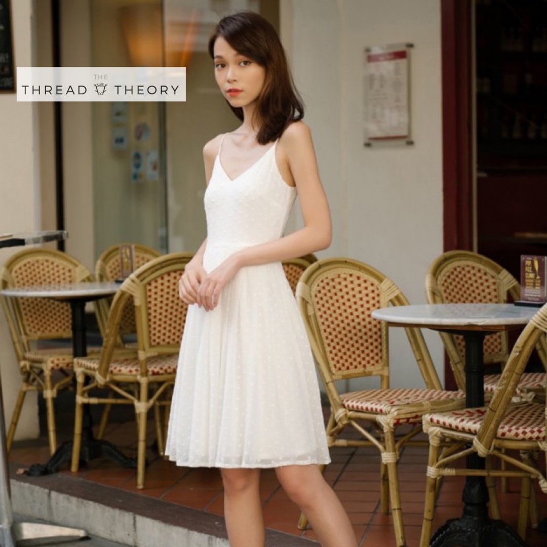 The Thread Theory Sweet in Swissdot White Floral Chiffon Broderie One ...