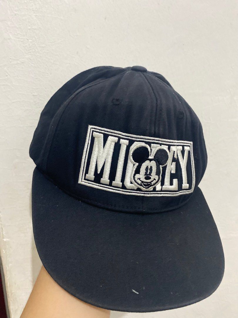 Topi / snap / mickey / disney original, Fesyen Wanita, Aksesoris di ...