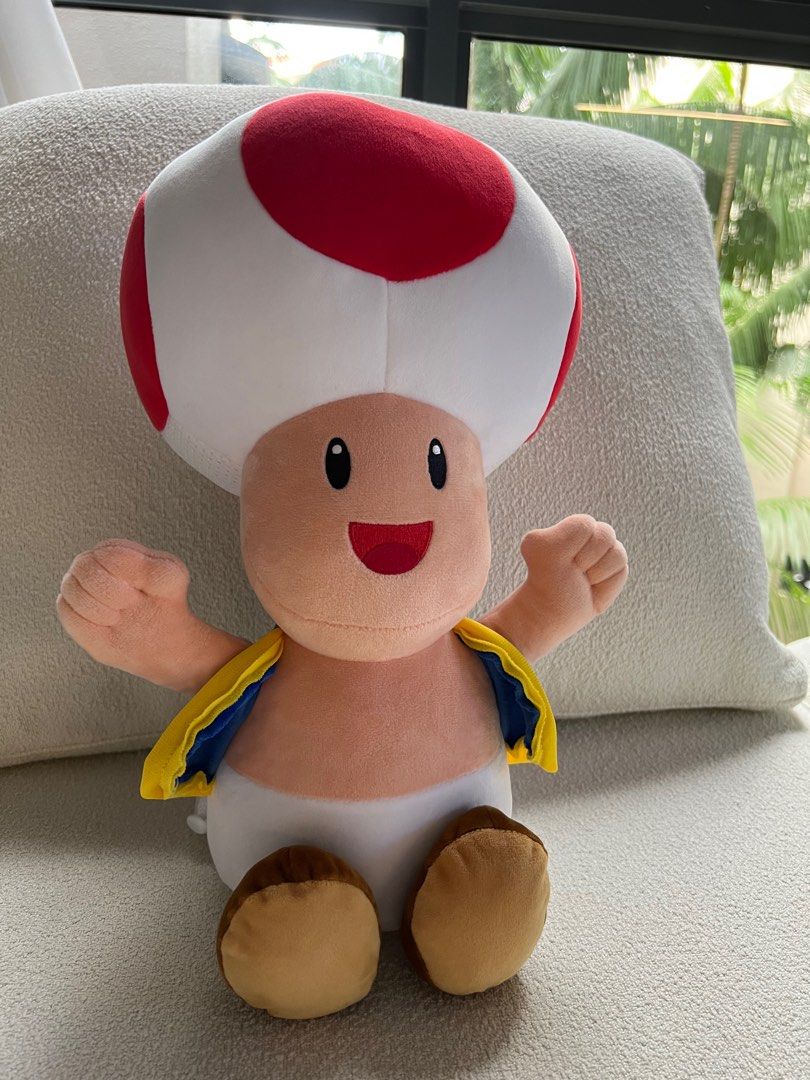 large toad plush mario