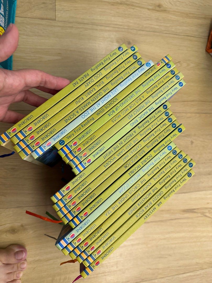 Usborne Very First Reading Hard Cover Set, Hobbies & Toys, Books ...