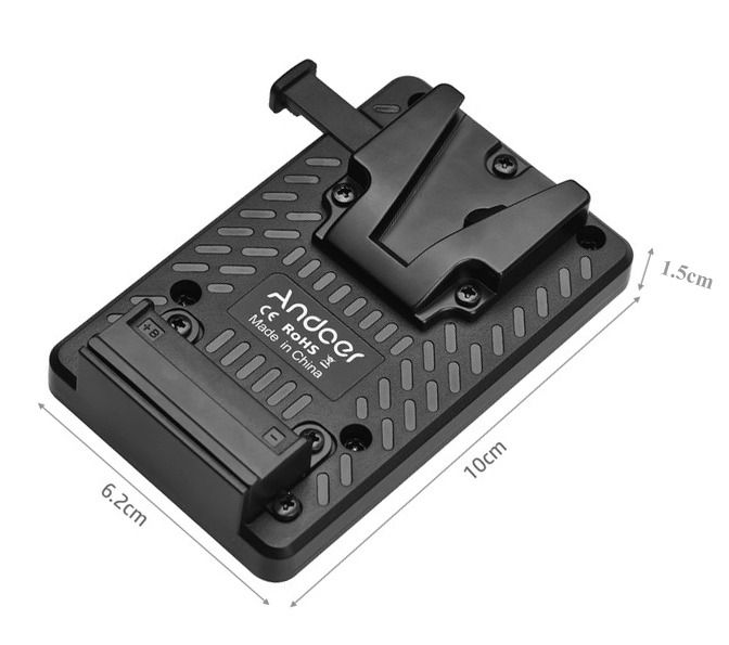 V Mount Battery Plate Adapter V-lock Battery Back Pack Plate mini for V ...