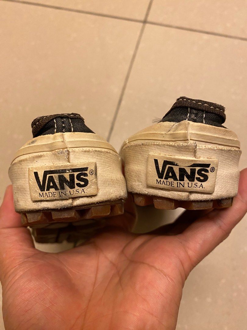 Vans slip on USA NOS, Women's Fashion, Footwear, Sneakers on Carousell
