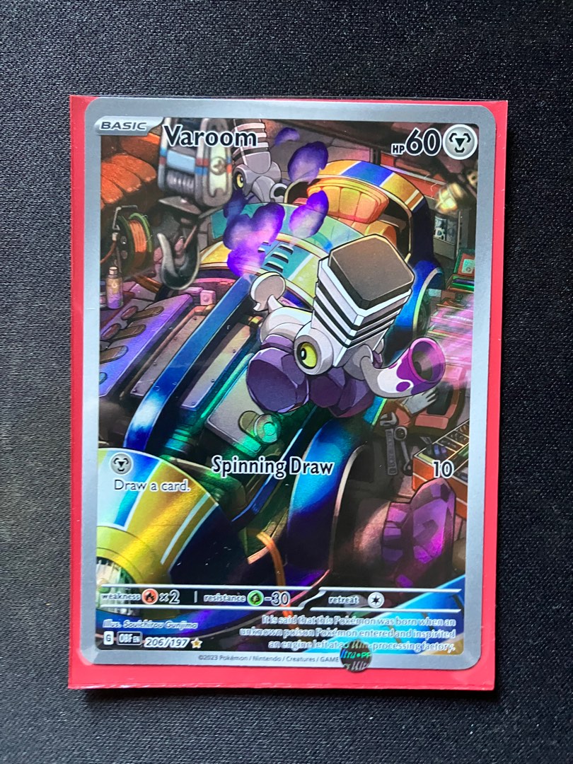 Varoom Full Art Holo Obsidian Flames Pokemon Cards/TCG on Carousell