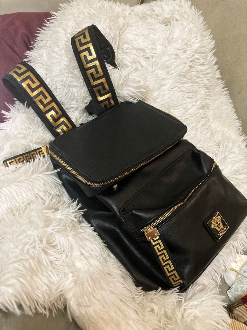 Versace Backpack, Luxury, Bags & Wallets on Carousell