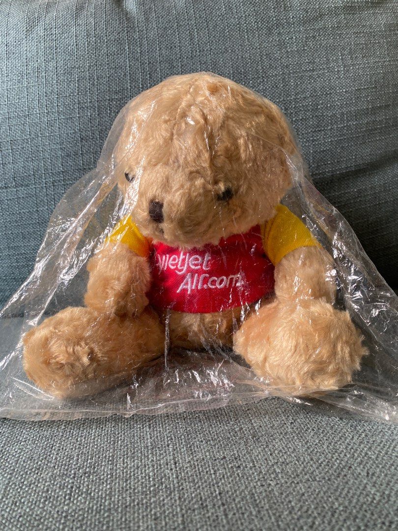 Viet Jet Air soft toy teddy bear - brand new, Hobbies & Toys, Toys ...