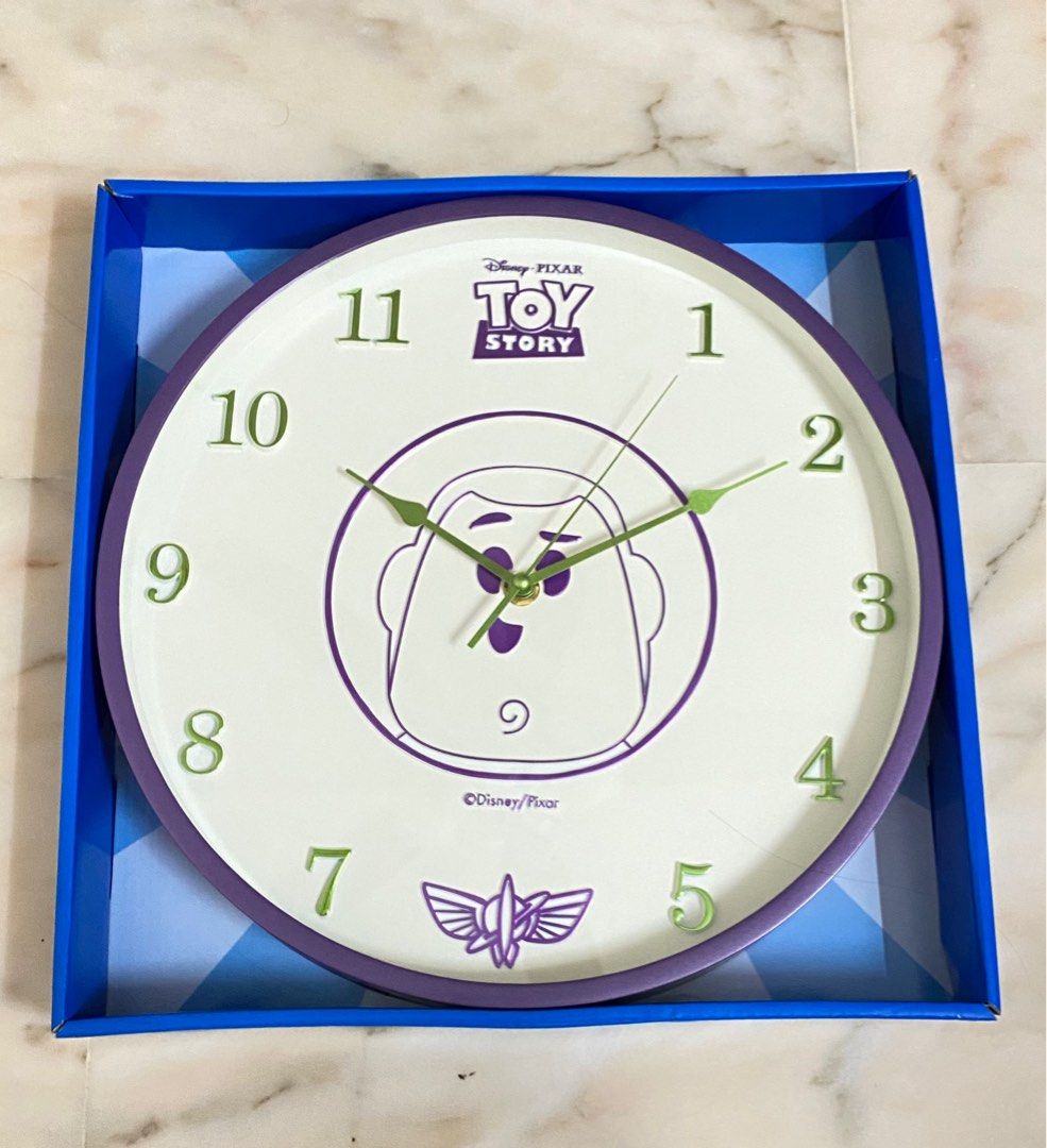 Wall Clock toy story buzz, Furniture & Home Living, Home Decor, Clocks ...