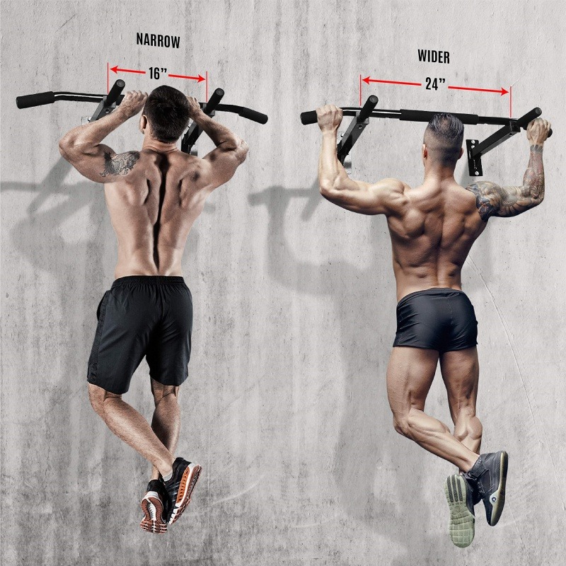 Wall Mount Pull Up Bar Support to 200kg | Heavy Duty Pull Up Bar with ...