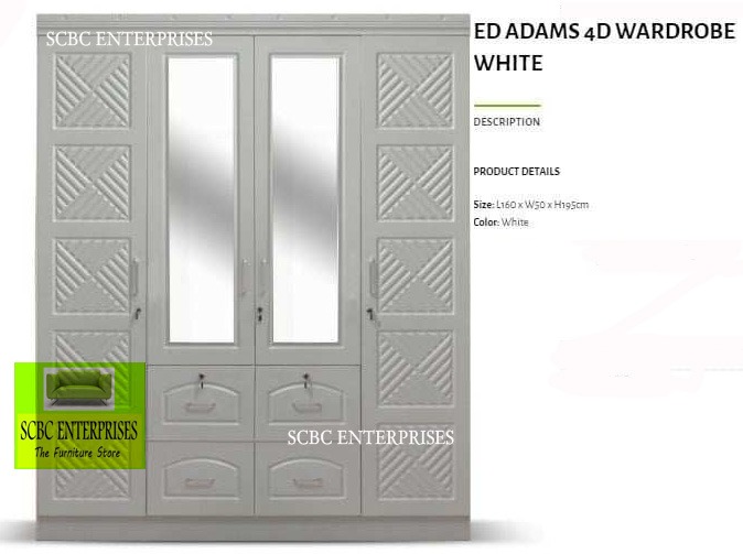 Wardrobe Cabinet SCBCAdams 4D, Furniture & Home Living, Furniture, Shelves, Cabinets & Racks on ...