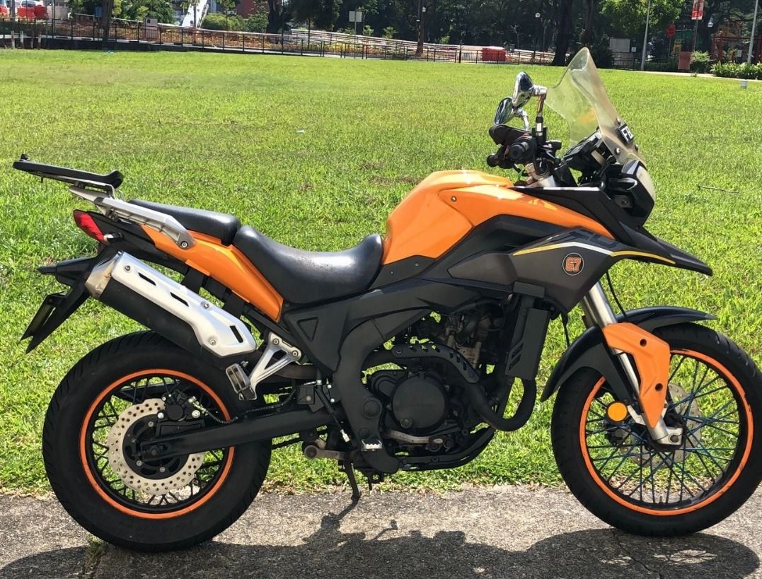 Western European German style Adventure Zongshen RX3 Class 2A Motorcycle !!! COE till: 12/3/2027 ...