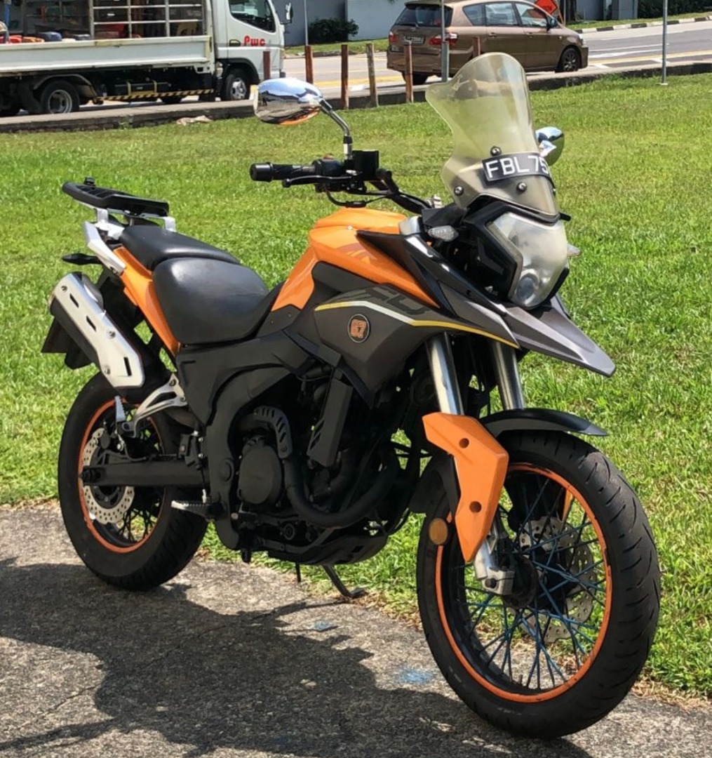 Western European German style Adventure Zongshen RX3 Class 2A Motorcycle !!! COE till: 12/3/2027 ...