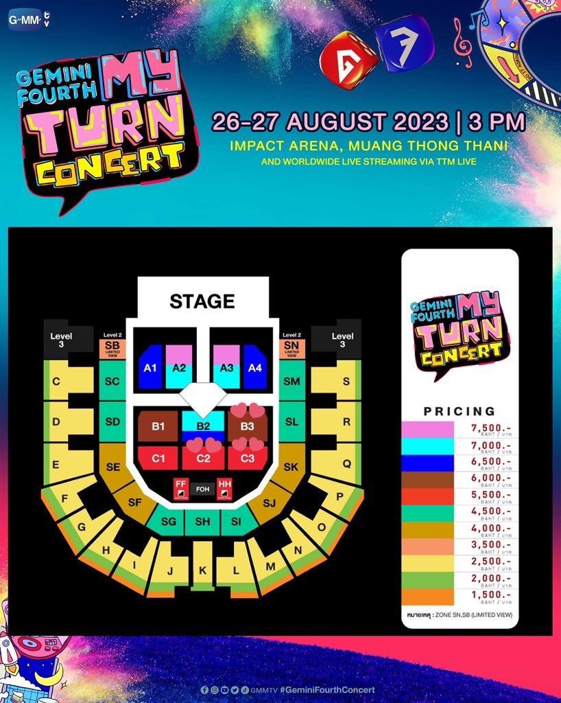 WTS - Gemini Fourth My Turn Concert - Day 1 (26 Aug) & Day 2 (27 Aug ...