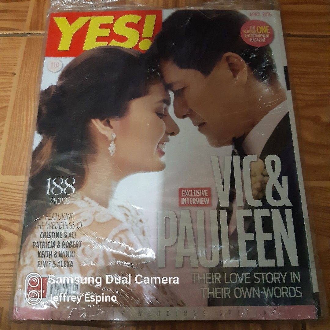 Yes Magazine Vic Sotto Paulene Luna, Hobbies & Toys, Books & Magazines ...