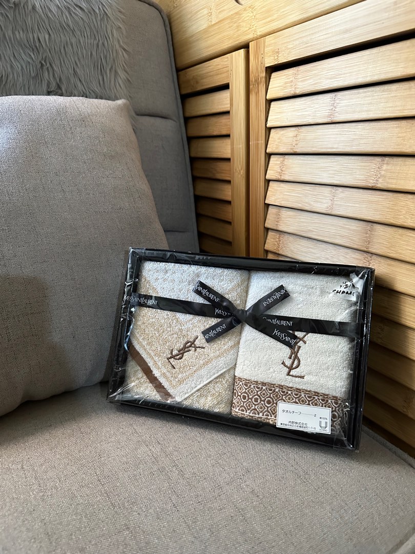 *Yves Saint Laurent Hand or Face Towel - set of 2* on Carousell