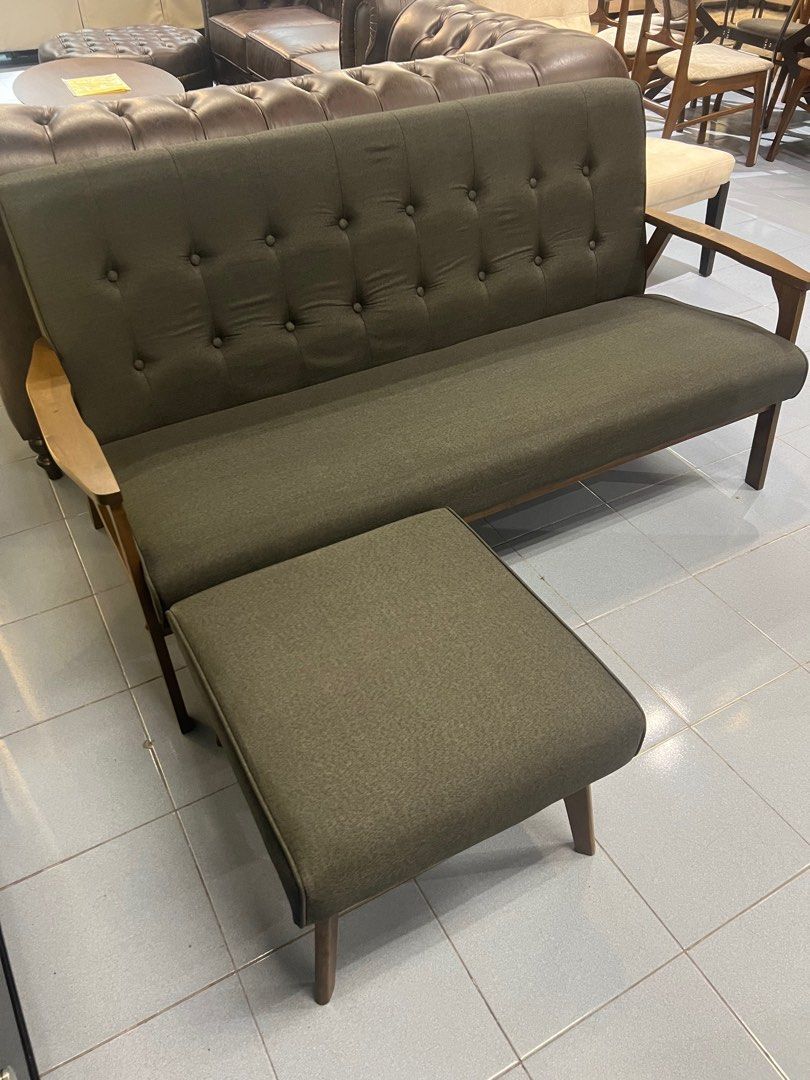 3 seater + stool, Furniture & Home Living, Furniture, Sofas on Carousell