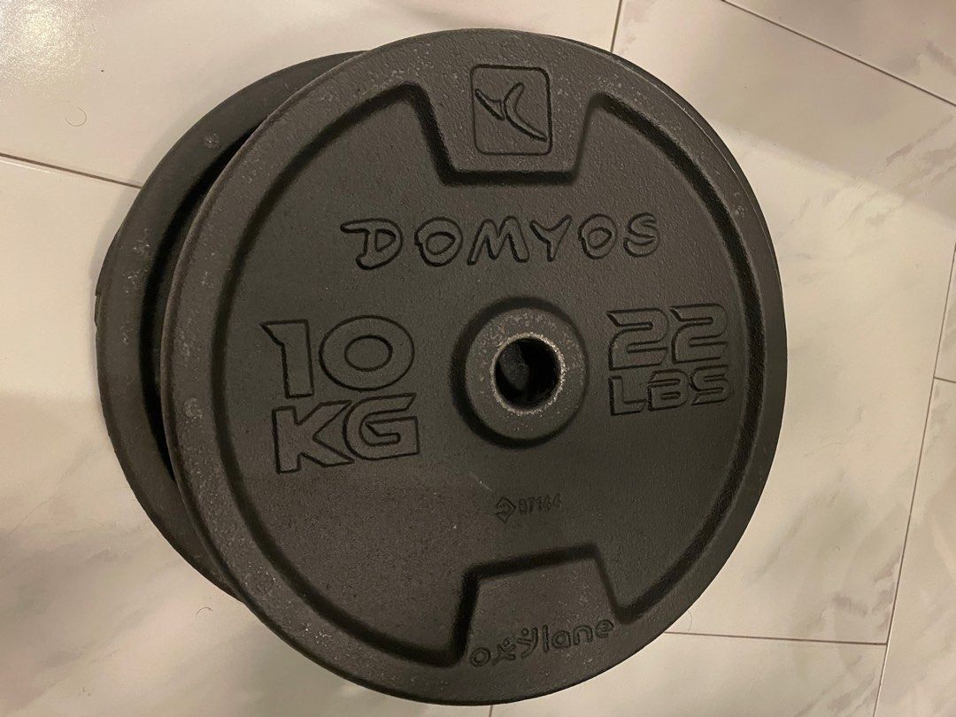 4 x 10KG Weight Plates, Sports Equipment, Exercise & Fitness, Weights ...
