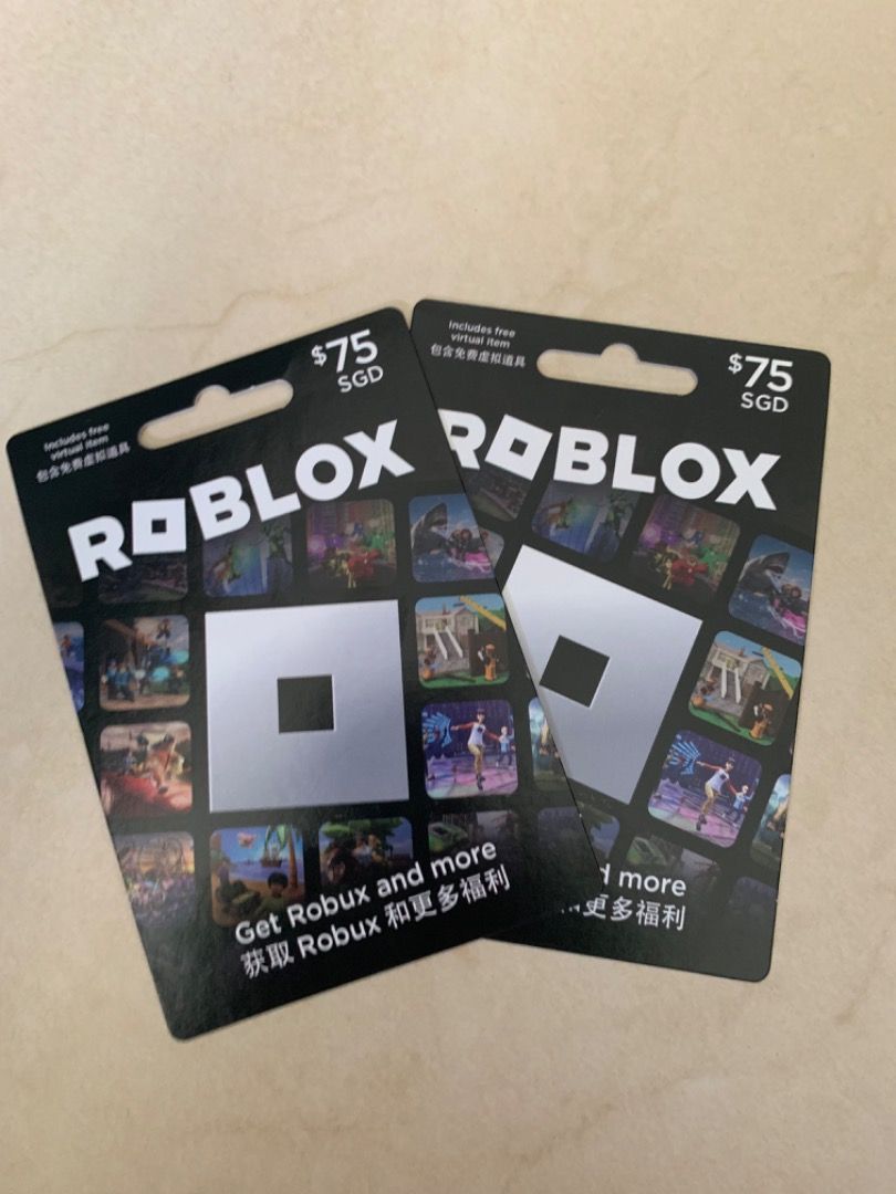 $75 Roblox gift card, Tickets & Vouchers, Store Credits on Carousell