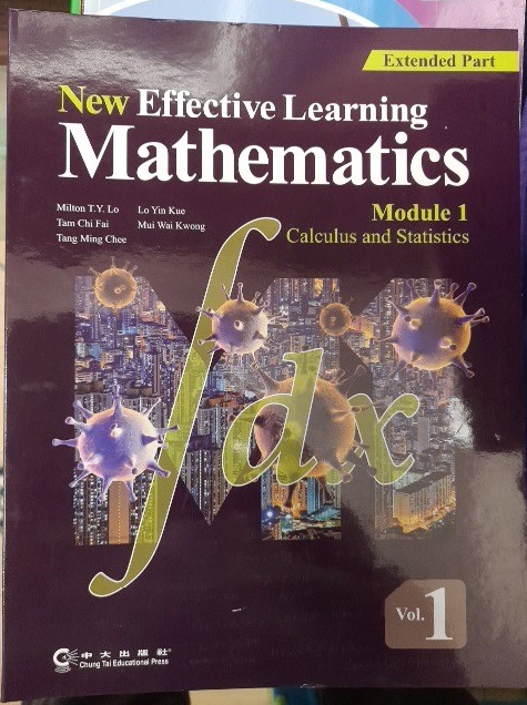 中大數學 Maths M1 書 New Effective Learning Mathematics Module 1 Calculus And Statistics Vol 1 興趣及