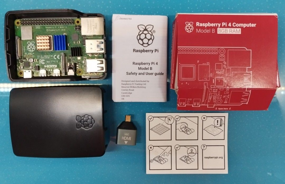 (接近全新) Raspberry Pi 4 Model B 2gb 樹莓派 迷你電腦跟HDMI轉接頭, 電腦＆科技, 桌上電腦 - Carousell