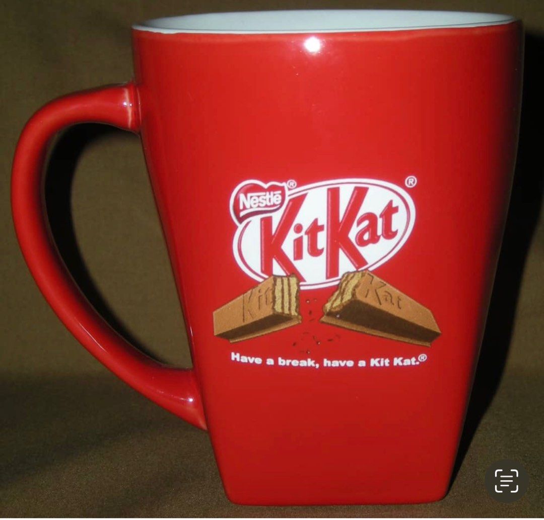 A set of four rather large-sized Original Kit-Kat Mugs with a unique ...