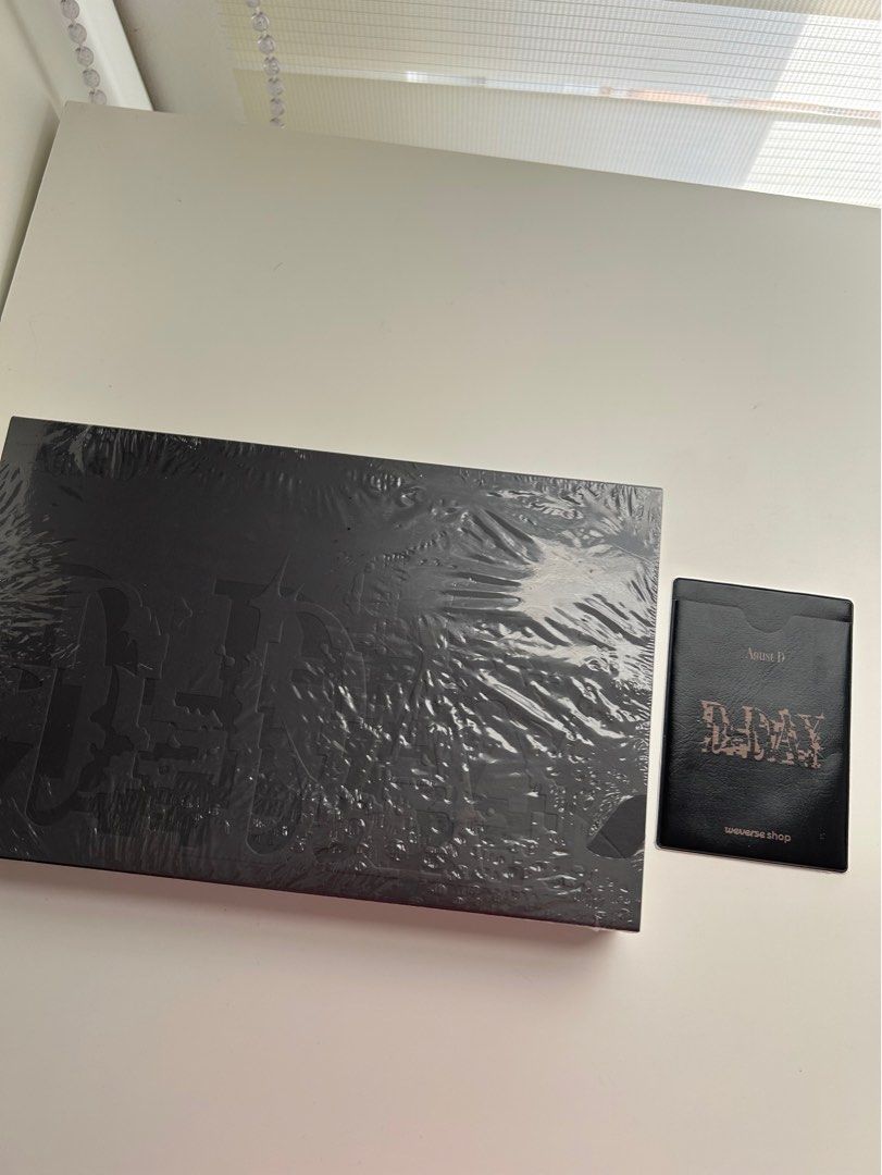Agust D D-Day Album with Card Pocket POB SEALED (Black / Version 1 ...