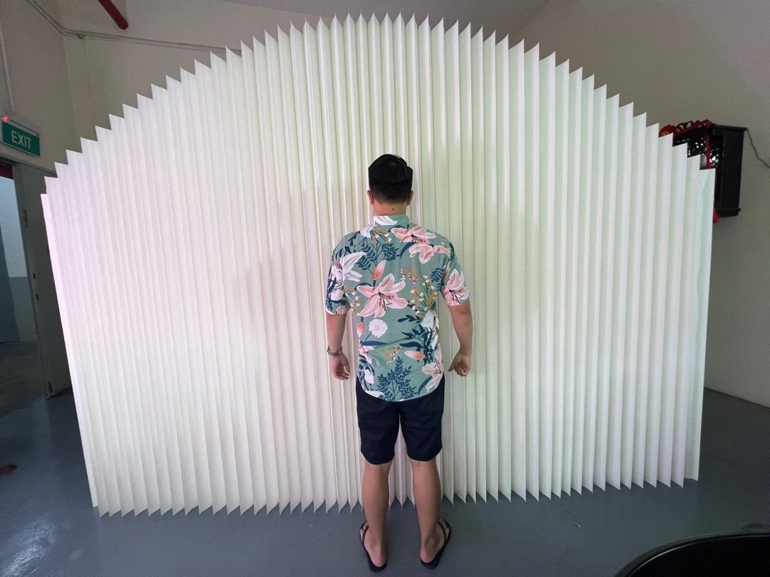 Arch pleated backdrop - 5m length, Hobbies & Toys, Stationery & Craft ...