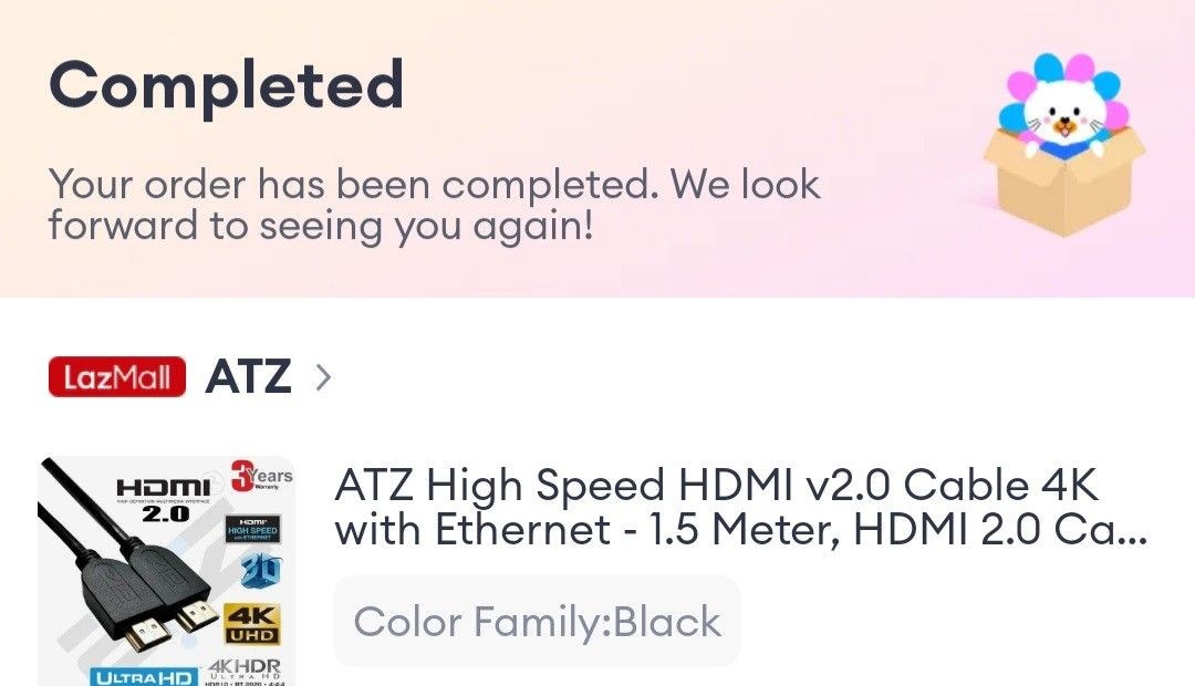 ATZ HDMI Cable - 1.5 Meter, HDMI 2.0 Cable, Computers & Tech, Parts ...