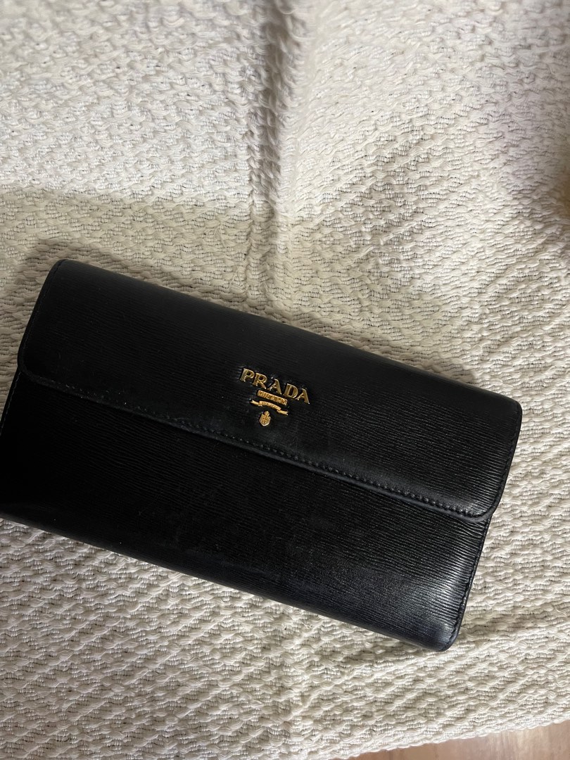 Authentic Prada Long Wallet, Luxury, Bags & Wallets on Carousell