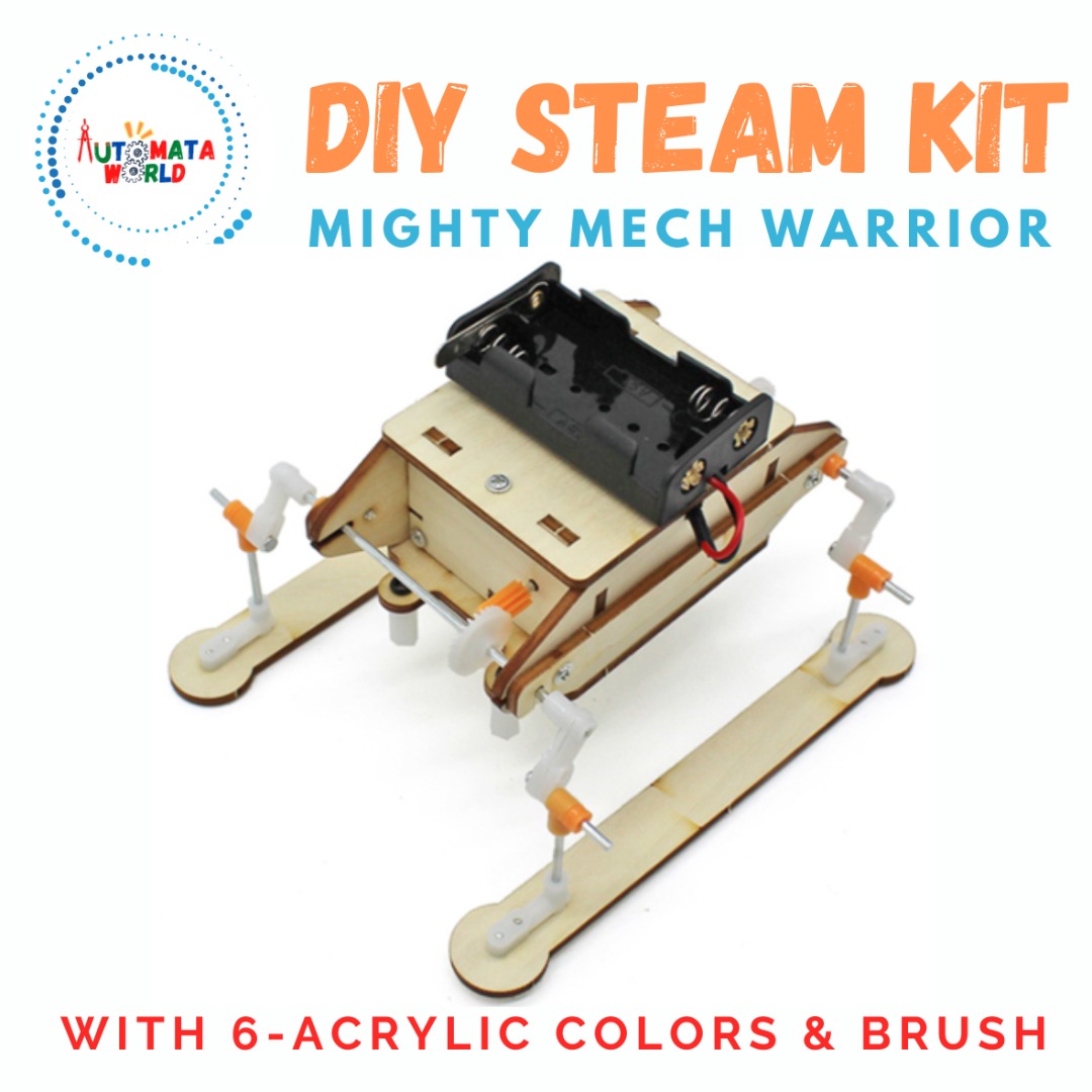 Automata World Mighty Mech Warrior Robot DIY Kit, STEAM DIY Kit ...