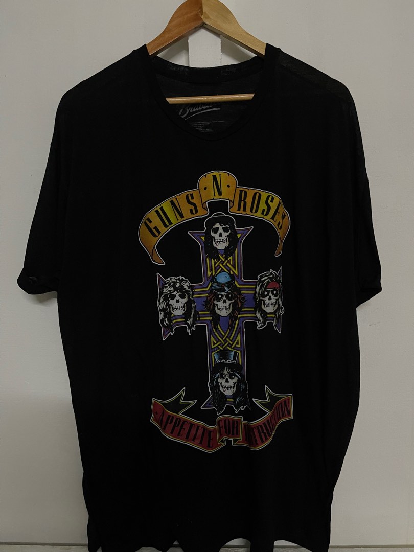Band GNR kain 50'50, Men's Fashion, Tops & Sets, Tshirts & Polo Shirts ...
