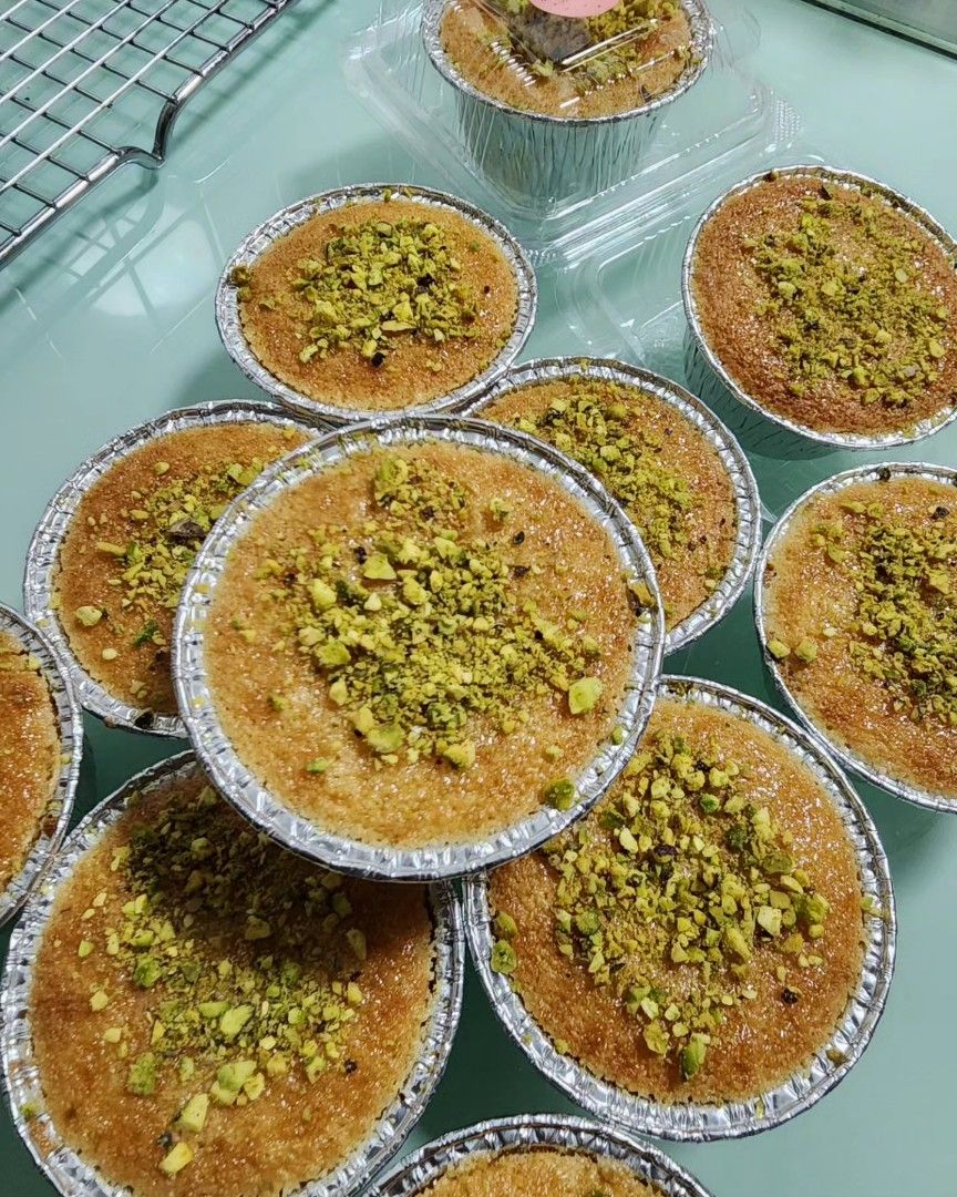 Basboussa aka semolina cake, Food & Drinks, Homemade Bakes on Carousell