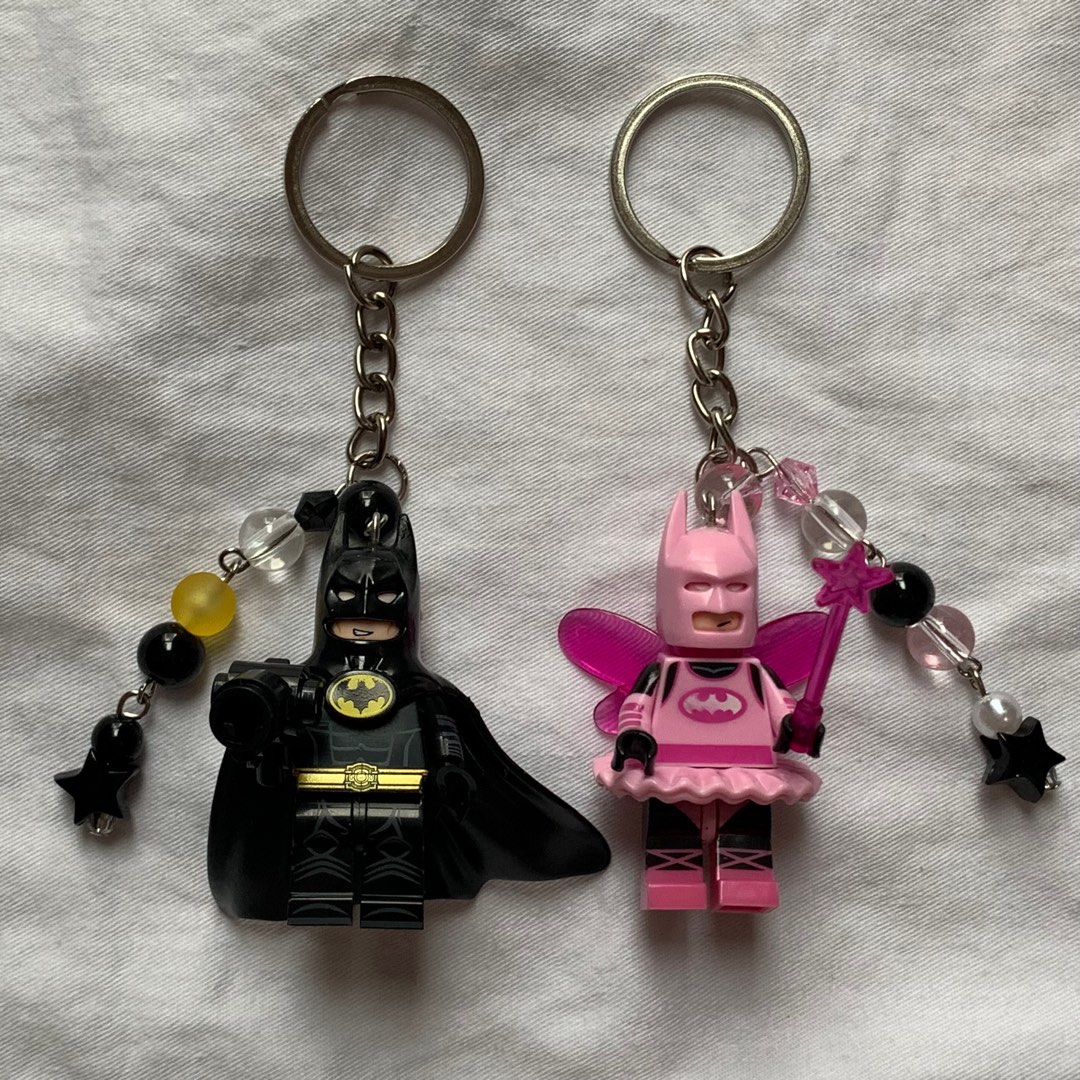 Batman & fairy batman lego keychain set🩰🦇, Hobbies & Toys, Stationary ...