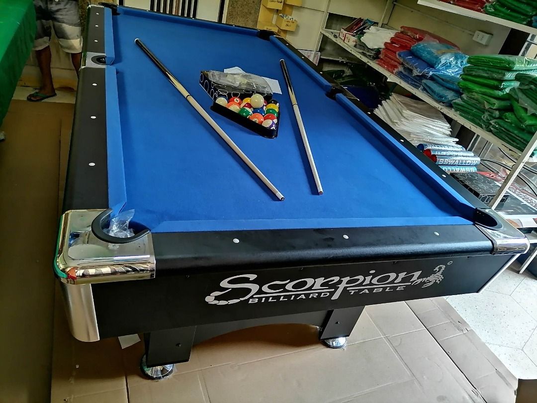 BLACK 4x8ft SCORPION BILLIARD TABLE on Carousell