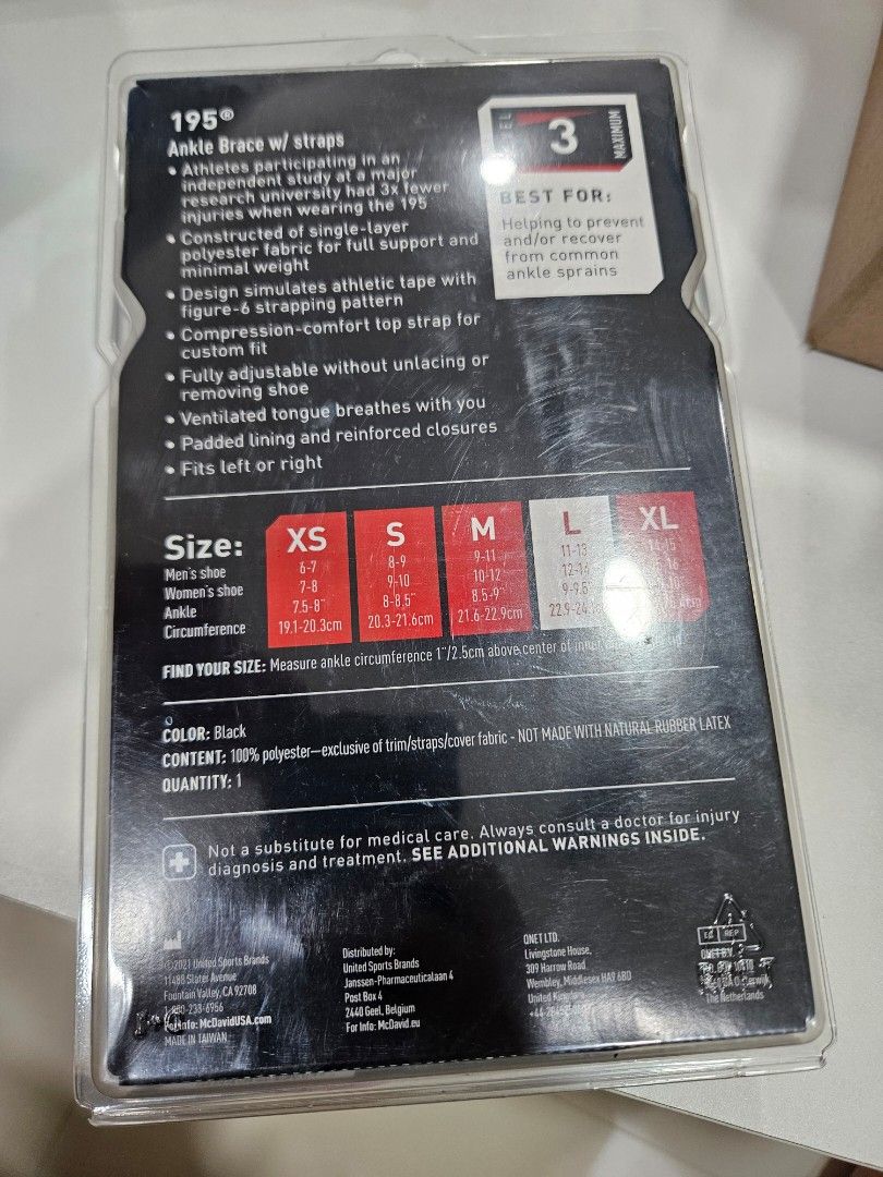 BNIB McDavid Ankle Guard Level 3, Sports Equipment, Other Sports ...