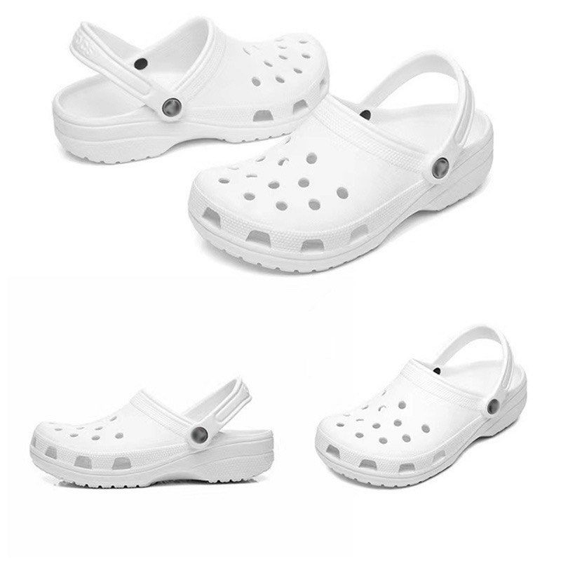 brand new white crocs, Men's Fashion, Footwear, Flipflops and Slides on ...