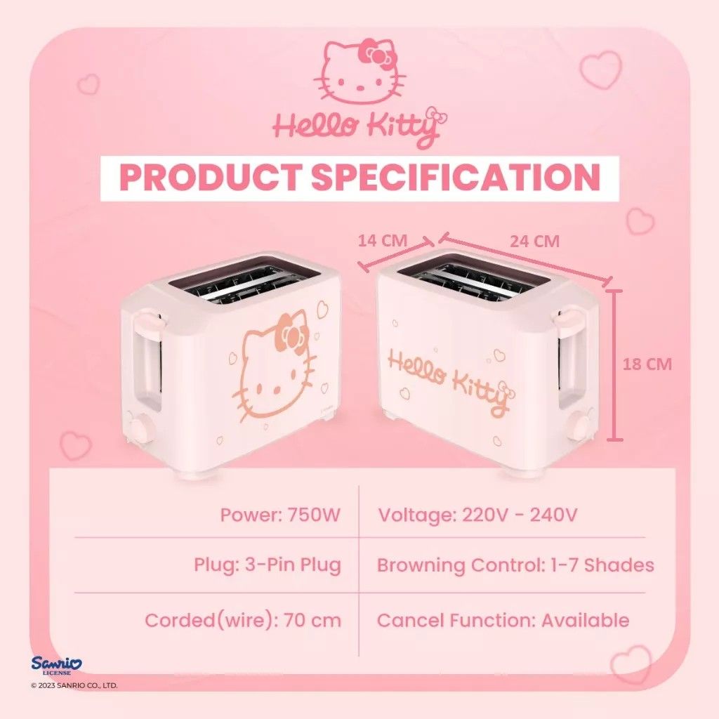 Bread Toaster Russell taylor hello kitty, TV & Home Appliances, Kitchen ...