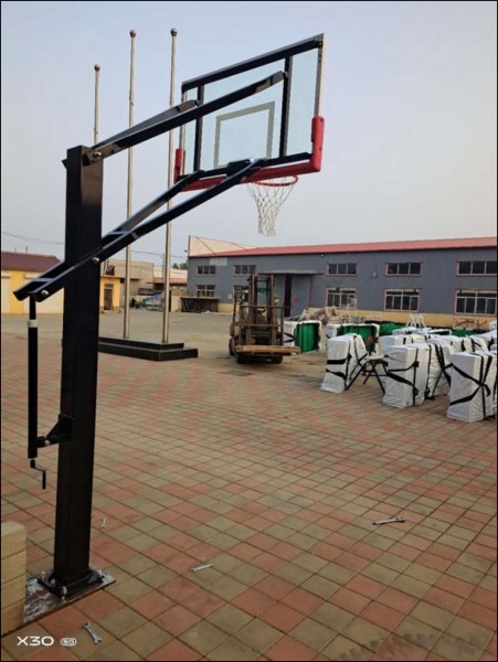 BS34 Official Size Ground Insert Basketball Stand – Slam Dunk Safe (Red ...