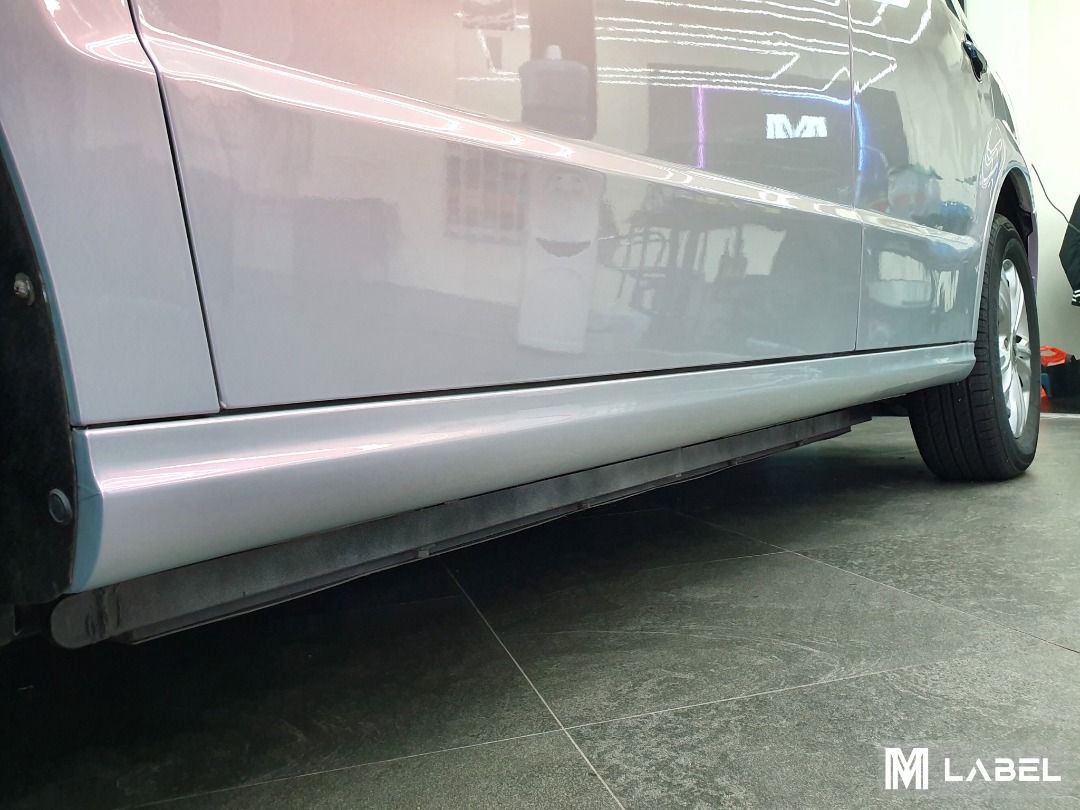 BYD E6 Full Vinyl Wrap - PET Phantom Grey Red, Car Accessories, Car ...