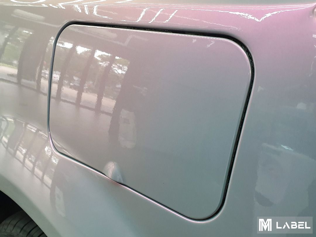 BYD E6 Full Vinyl Wrap - PET Phantom Grey Red, Car Accessories, Car ...