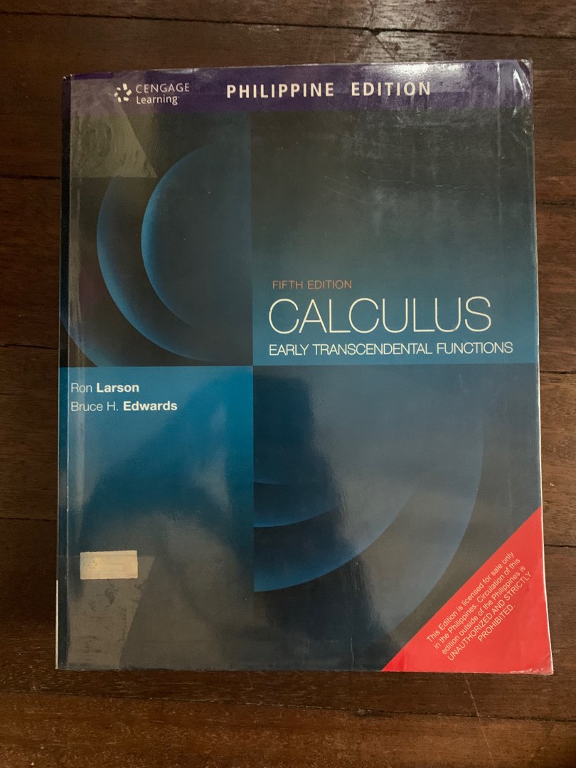 Calculus Book by Larson (SHS STEM / Engineering), Hobbies & Toys, Books ...