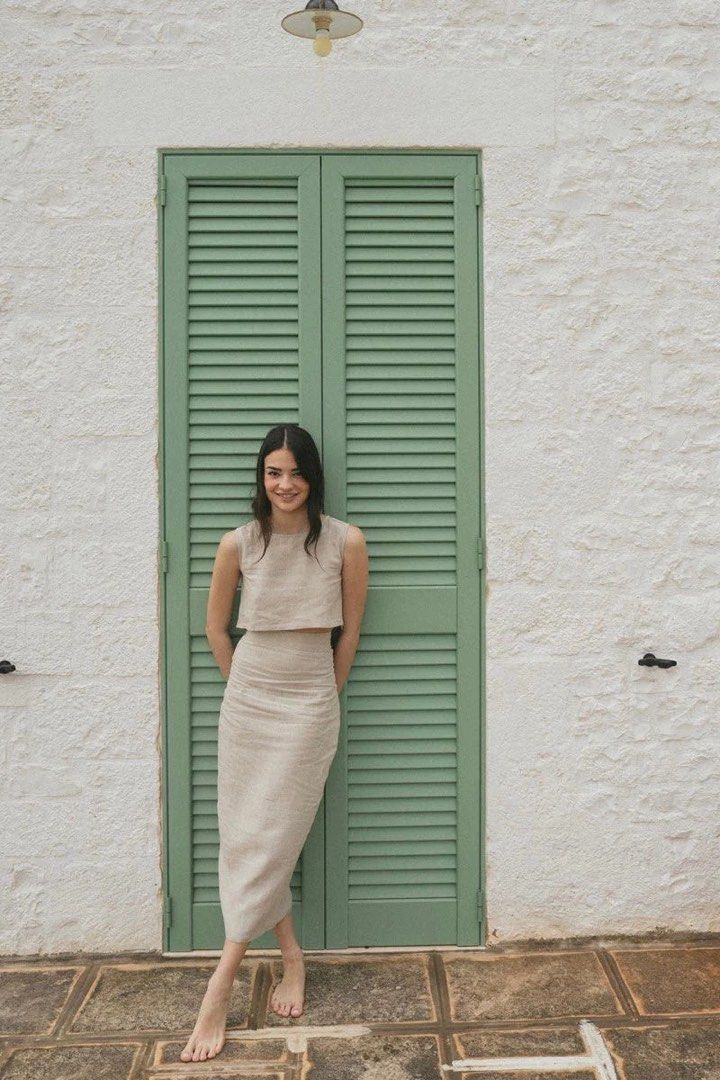Capri Linen Set in Natural, Women's Fashion, Dresses & Sets, Sets or ...
