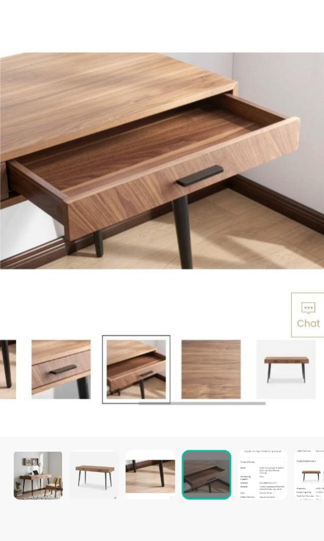Castlery Parker Desk, Furniture & Home Living, Furniture, Tables & Sets ...