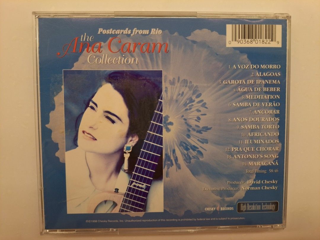 Chesky Records: - the Ana Caram Collection - Postcards from Rio, Hobbies & Toys, Music & Media ...