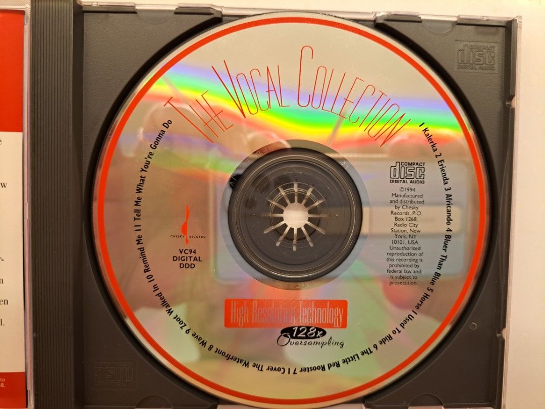 Chesky Records: - The Vocal Collection, Hobbies & Toys, Music & Media, CDs & DVDs on Carousell