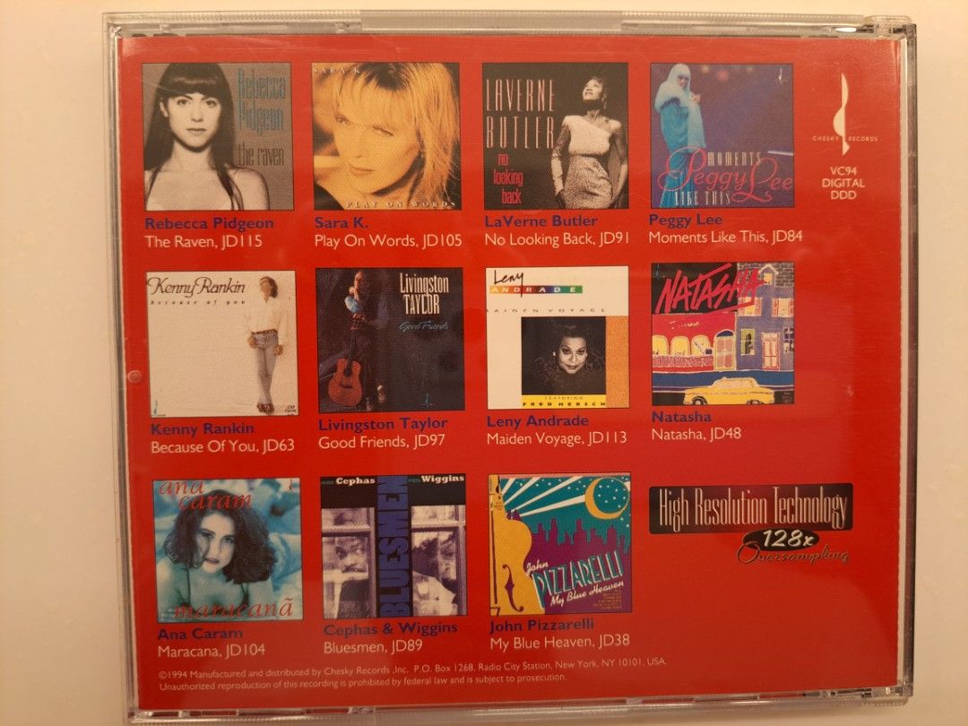 Chesky Records: - The Vocal Collection, Hobbies & Toys, Music & Media, CDs & DVDs on Carousell