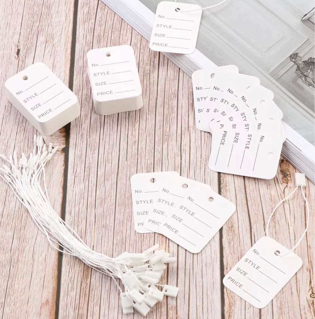 Clothes Garment Price Tag Labels Snap Lock Tag, Hobbies & Toys ...