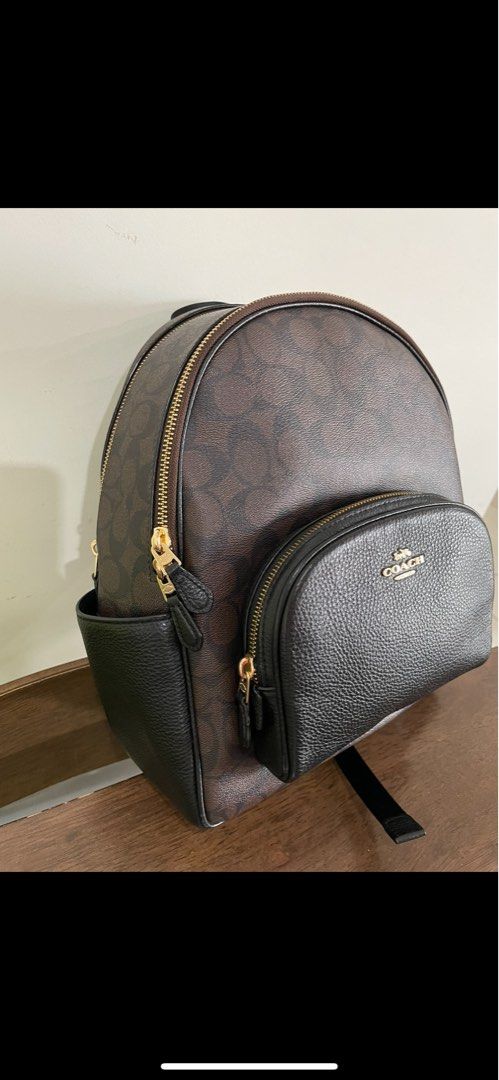 Coach Court Bacpack in Signature Canvas, Women's Fashion, Bags ...