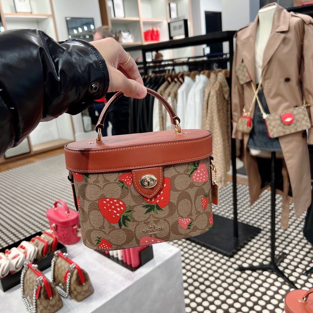 Coach Strawberry Bucket Sling Bag, Women's Fashion, Bags & Wallets ...