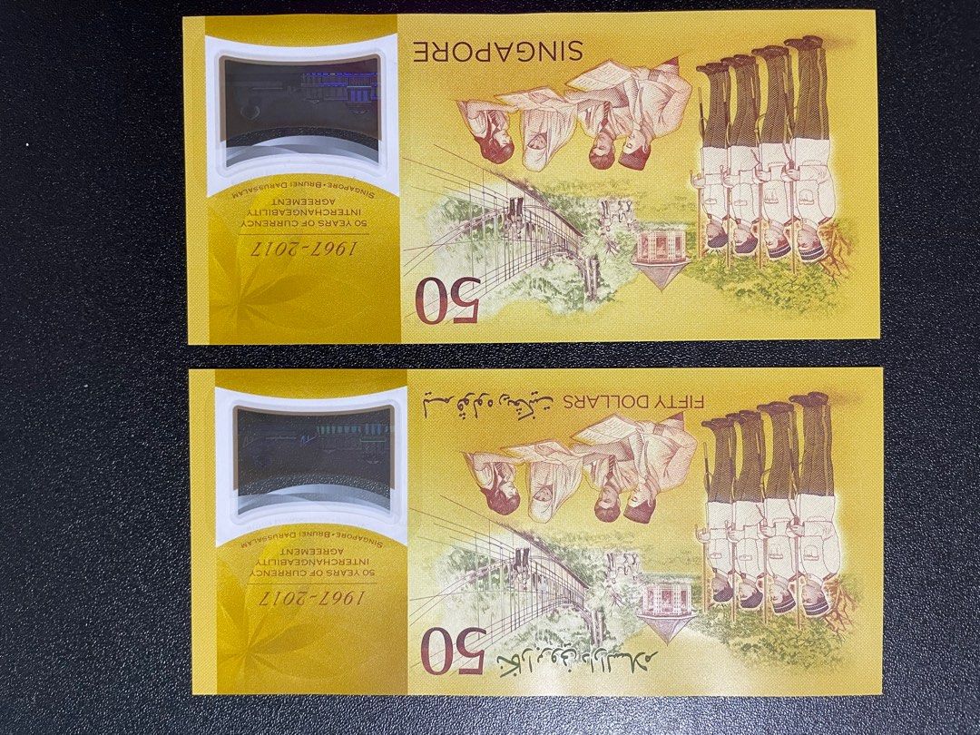 Commemorative SG Brunei Notes $50, Hobbies & Toys, Memorabilia ...