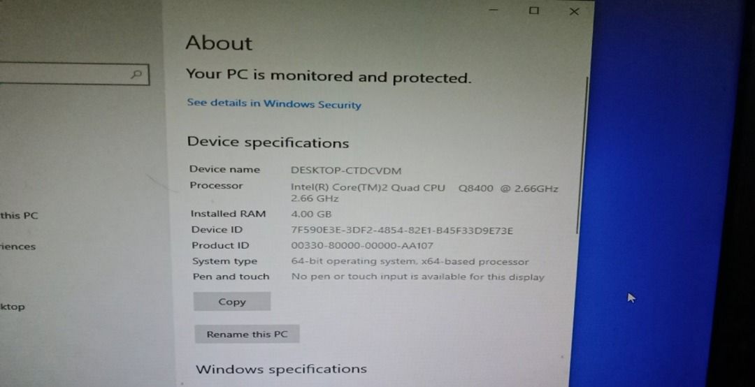 Complete Desktop Computer Set with installed 500GB Hard Drive ...